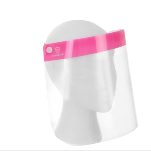 al-shields | Accessories | Alshield Pink Clear Protective Face Shield ...